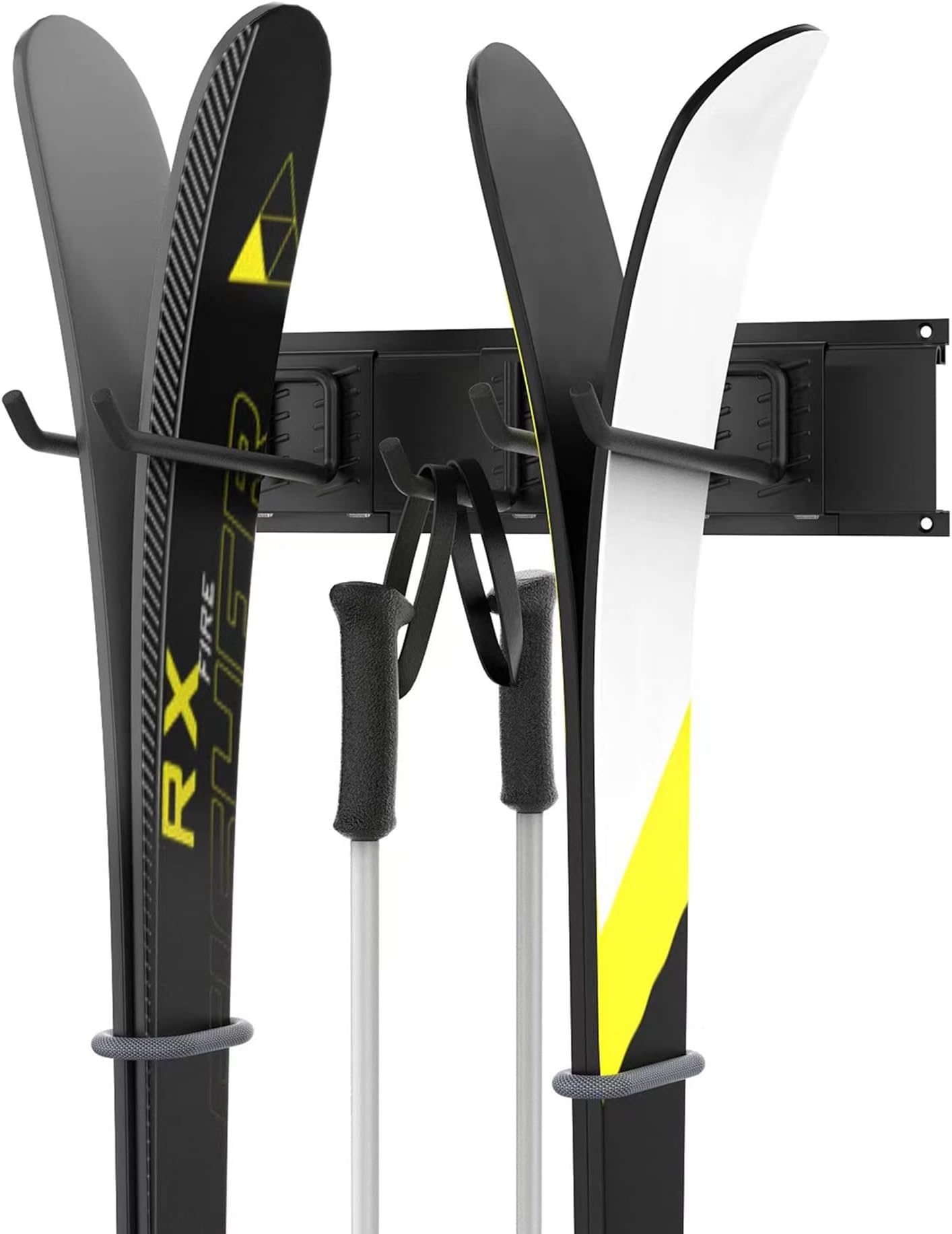 Amazon.com: Aking Ace Wall Mount Ski Storage Rack,Garage Snowboard ...