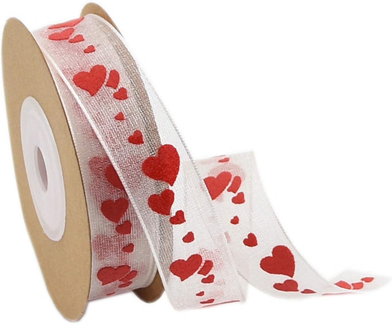 Amazon.com: Valentine Ribbon Red Heart Ribbon Gift Wrapping Decrotions ...