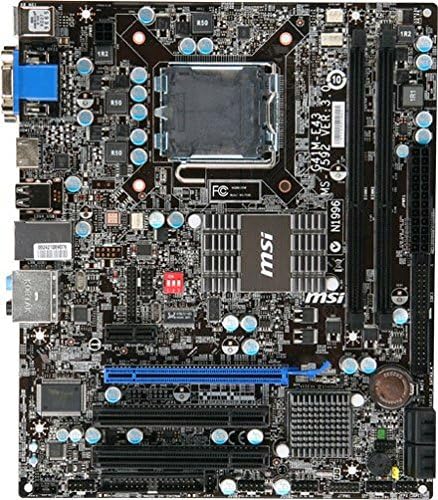 Amazon.com: MSI Socket LGA775/Intel G41/A&V&GbE/MATX Motherboard G41M ...