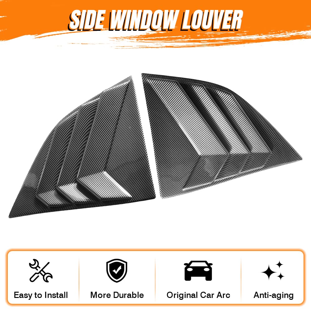 Dodge Charger Louvers Dodge Challenger Side Window Louvers (2008-2023 ...