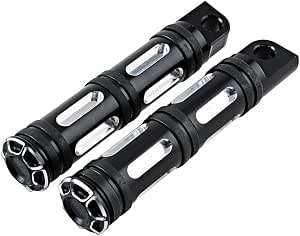 1 Pair Motorcycle CNC Machined Edge Cut Footpegs Foot Peg Rest ...