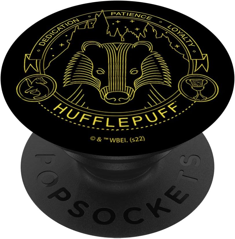 Amazon.com: Harry Potter Hufflepuff Symbol Line Art PopSockets Standard ...