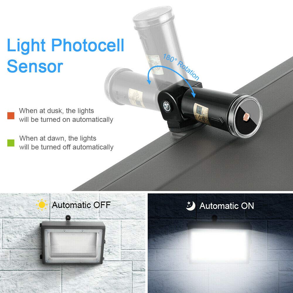 4 Pack Photocell Sensor Switch, UL Listed Outdoor Conduit Lighting ...
