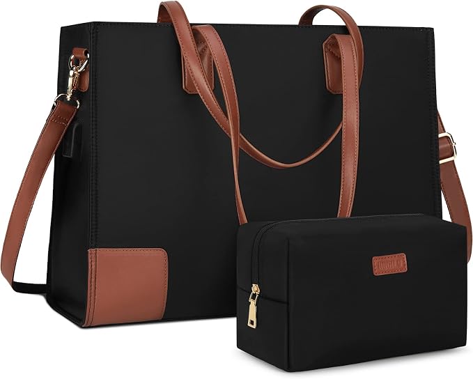NUBILY Laptop Bags for Women Laptop Handbag 15.6 inch Large Work Tote ...