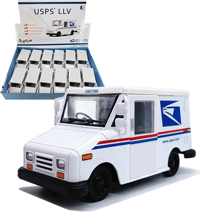 Amazon.com: 12 PCS USPS LLV 5" US Postal Service Vehicles Mail Delivery ...