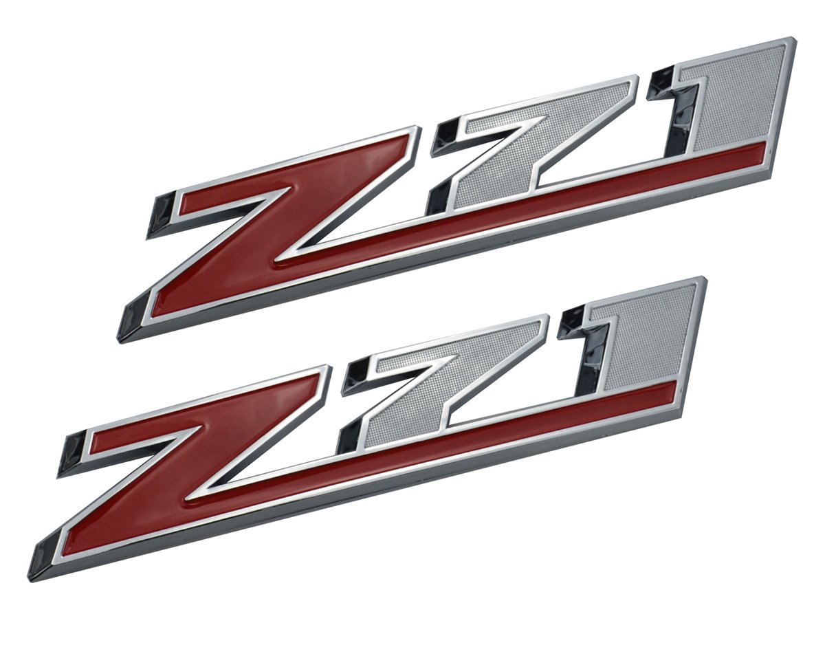 Amazon.com: Aimoll 2pcs 10 Inch Big Chrome Z71 Emblems for GMC Chevy ...