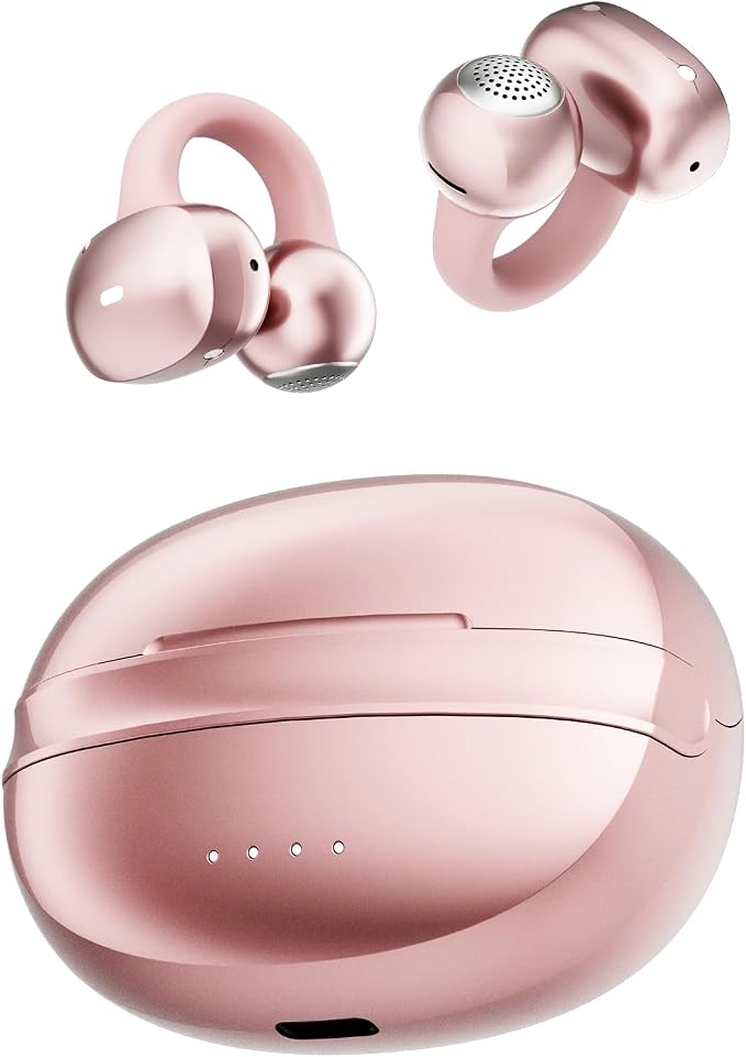 Amazon.com: NEOQOQO A50 Clip on Earbuds, Bluetooth 6.0 Wireless Open ...