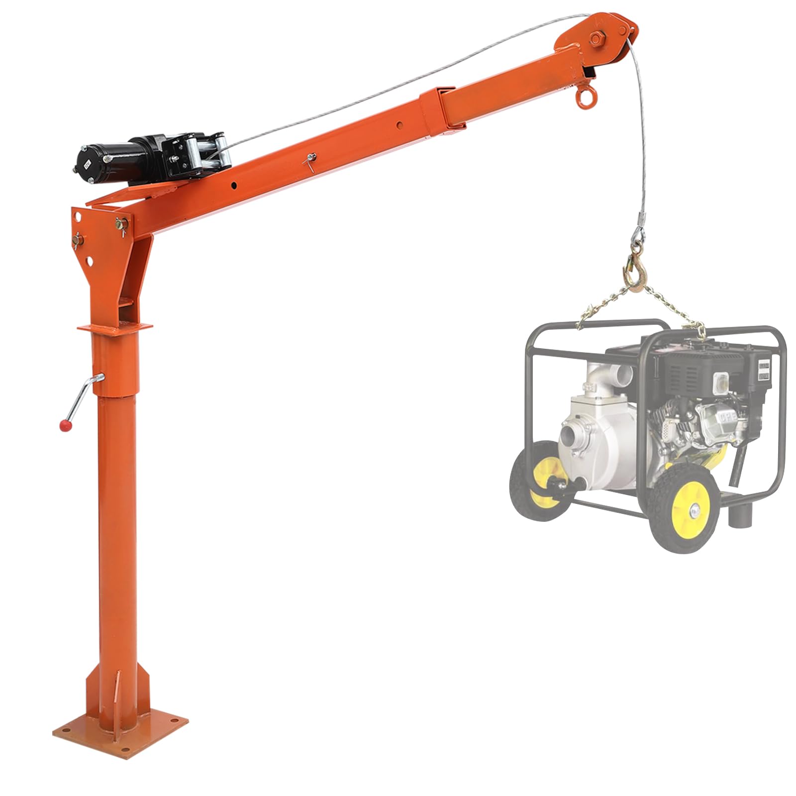 Amazon.com: 1100 Lbs Truck Hoist Crane, Folding Truck Mounted Crane ...
