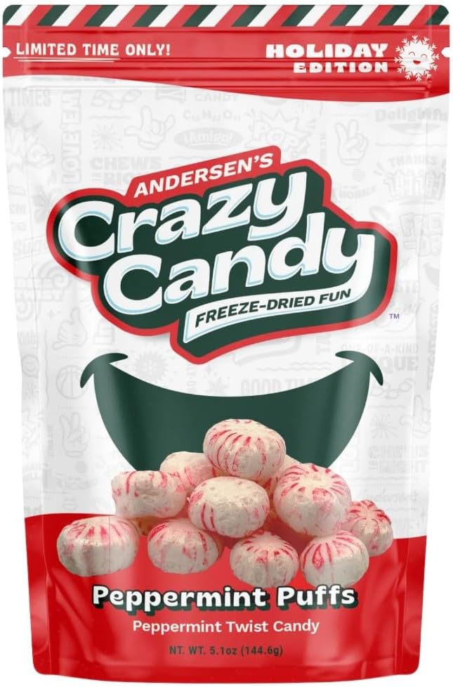 Amazon.com : Andersen's Crazy Candy Freeze Dried Candy - Taffy ...