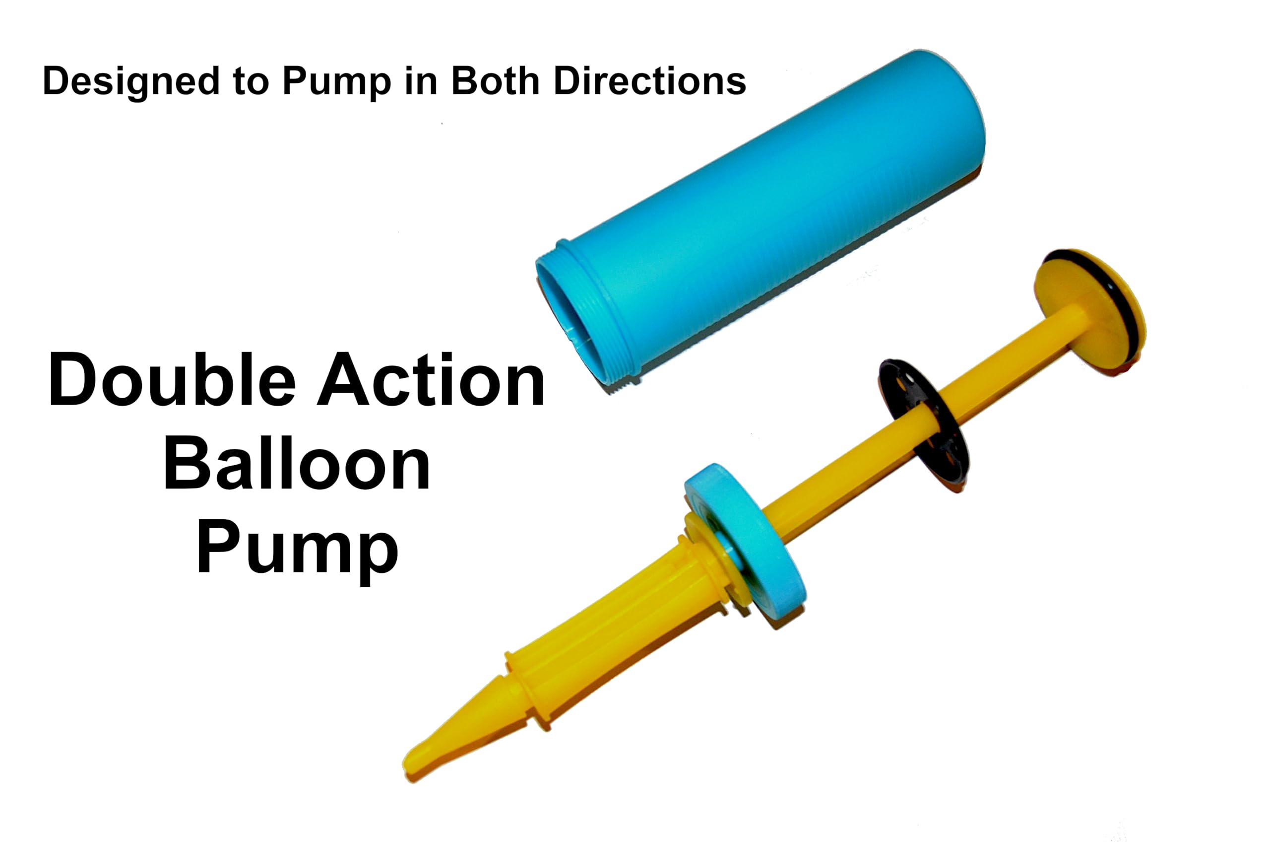 Double Action Hand Held Balloon Hand Pump - Pumps Air in Both ...