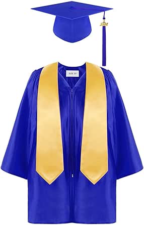 Amazon.com: Boys Girls Suit Preschool and Kindergarten Graduation Cap ...