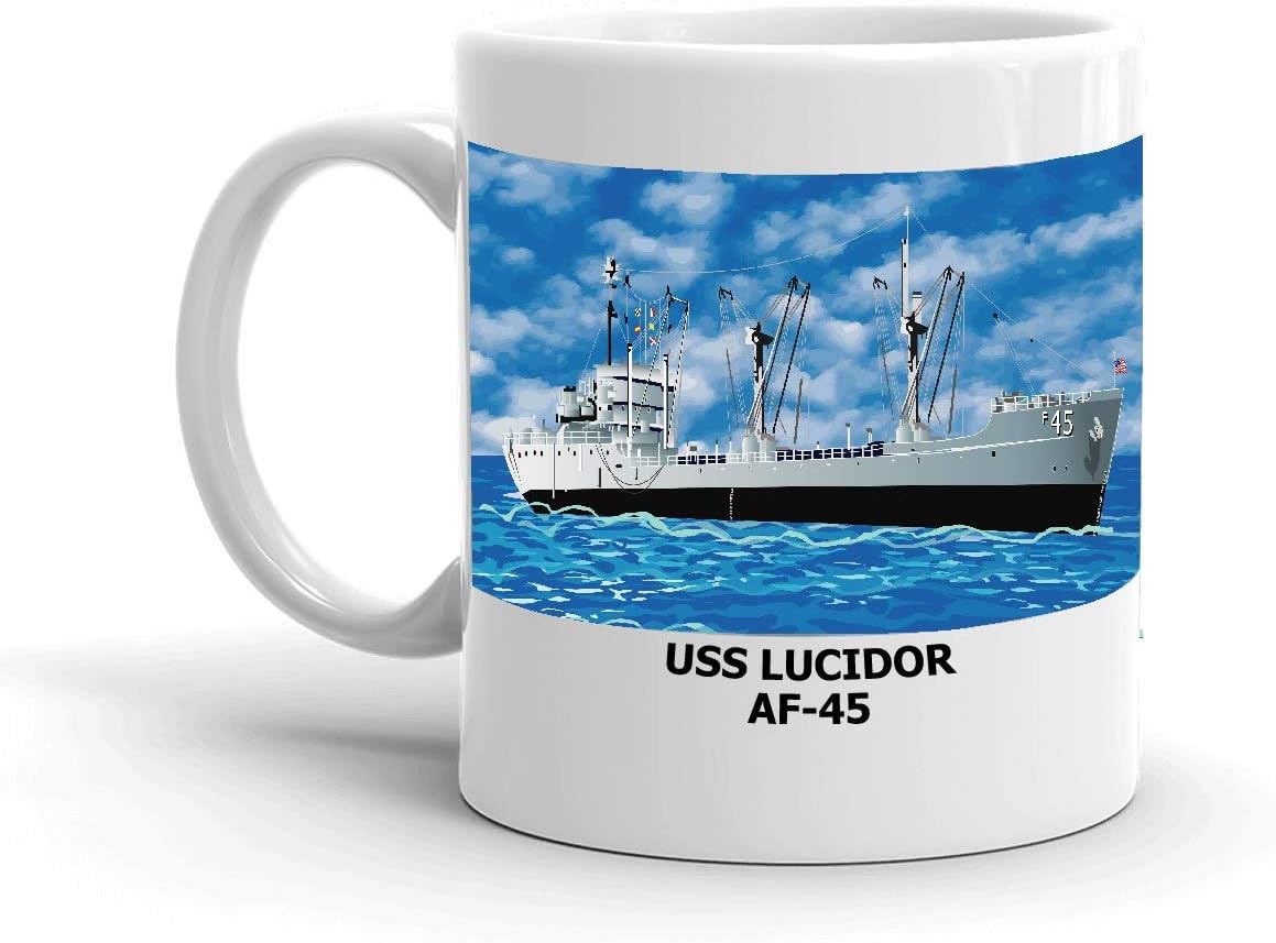Amazon.com: Navy Emporium USS Lucidor AF-45 Coffee Cup Mug - 15OZ ...