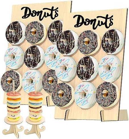 Amazon.com: MTRSOCHO Donut Wall Display Stand 2PCS Donut Board Display ...