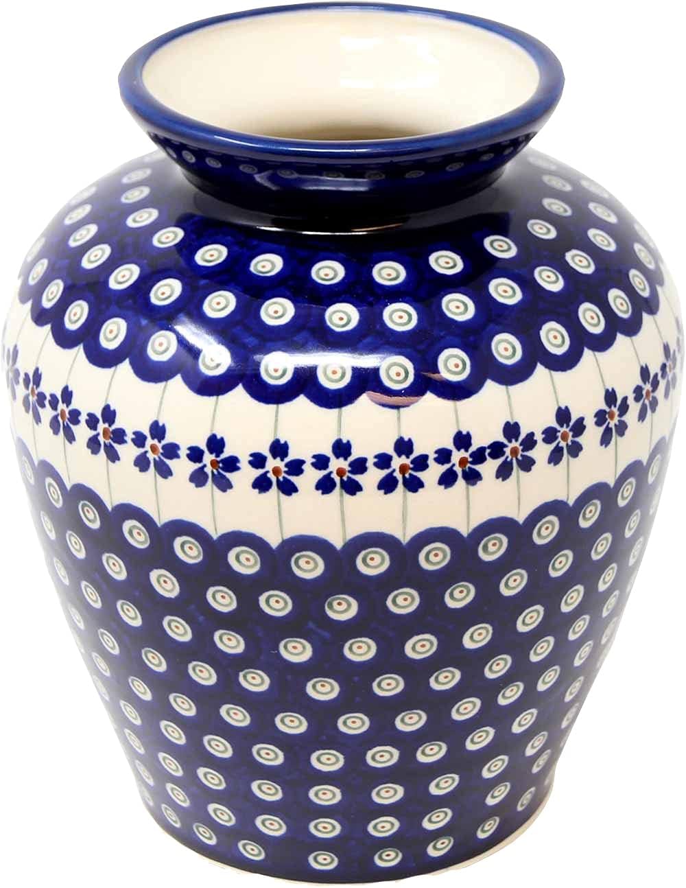 Amazon.com: Polish Pottery Market Vase 8 Inch Tall, Zaklady Boleslawiec ...