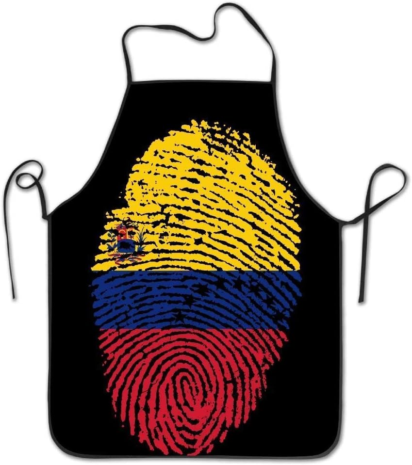 Amazon.com: amiuhoun Venezuela Flag Fingerprint Unisex Kitchen Bib ...