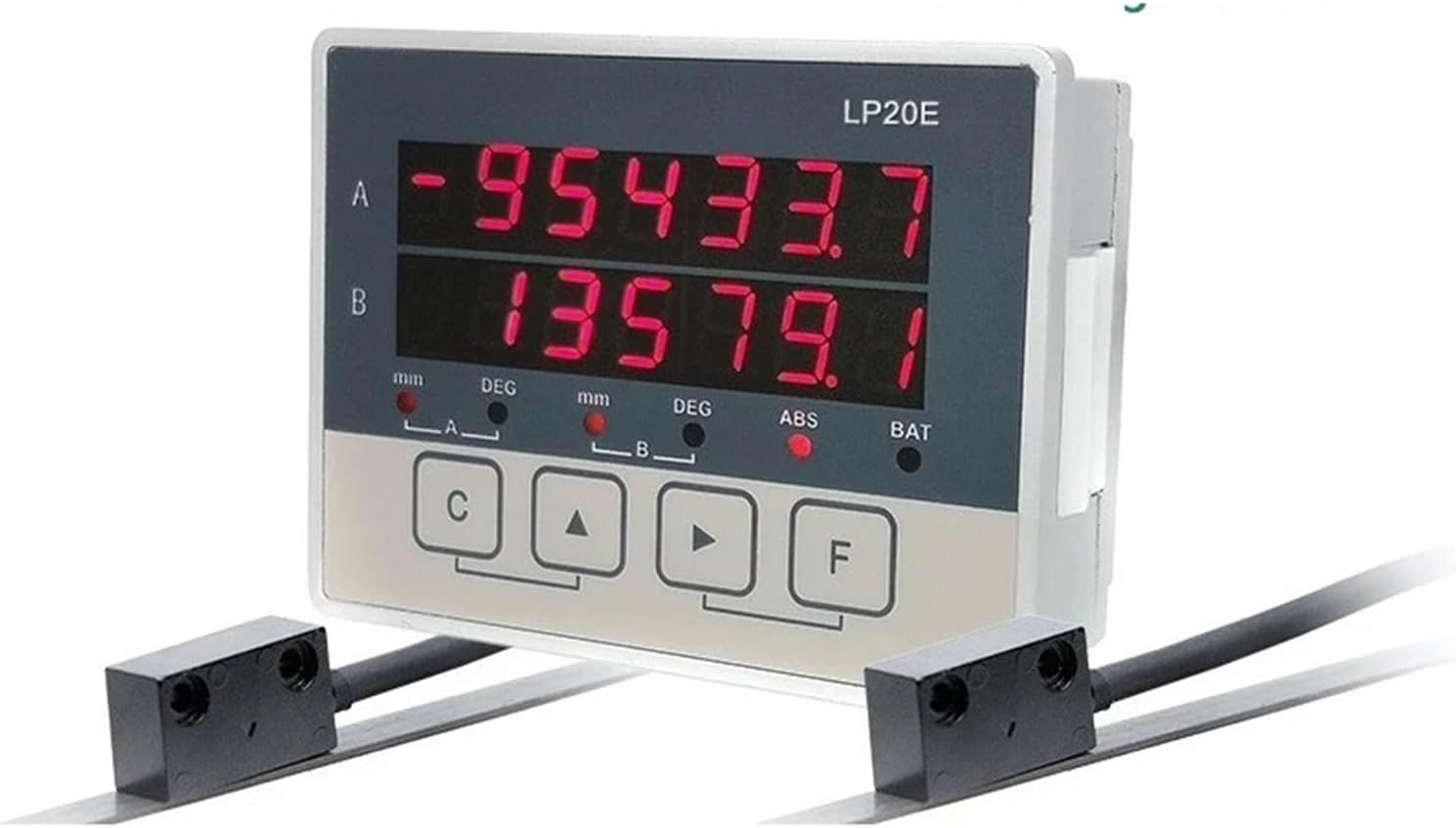 ZKLGS Linear Scale Encoder, 2 Axis Digit Display DRO Magnetic Sensor ...