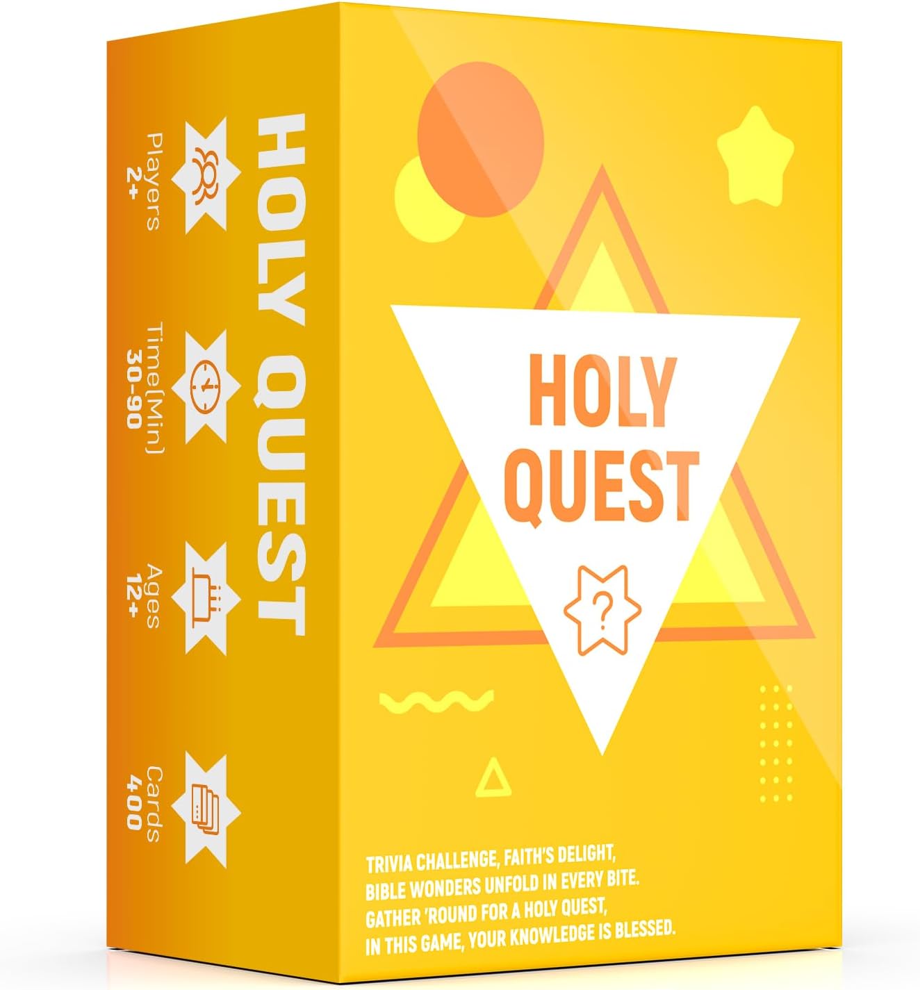 Amazon.com: HOLY QUEST, A Fun and Meaningful Bible Trivia Game, Perfect ...
