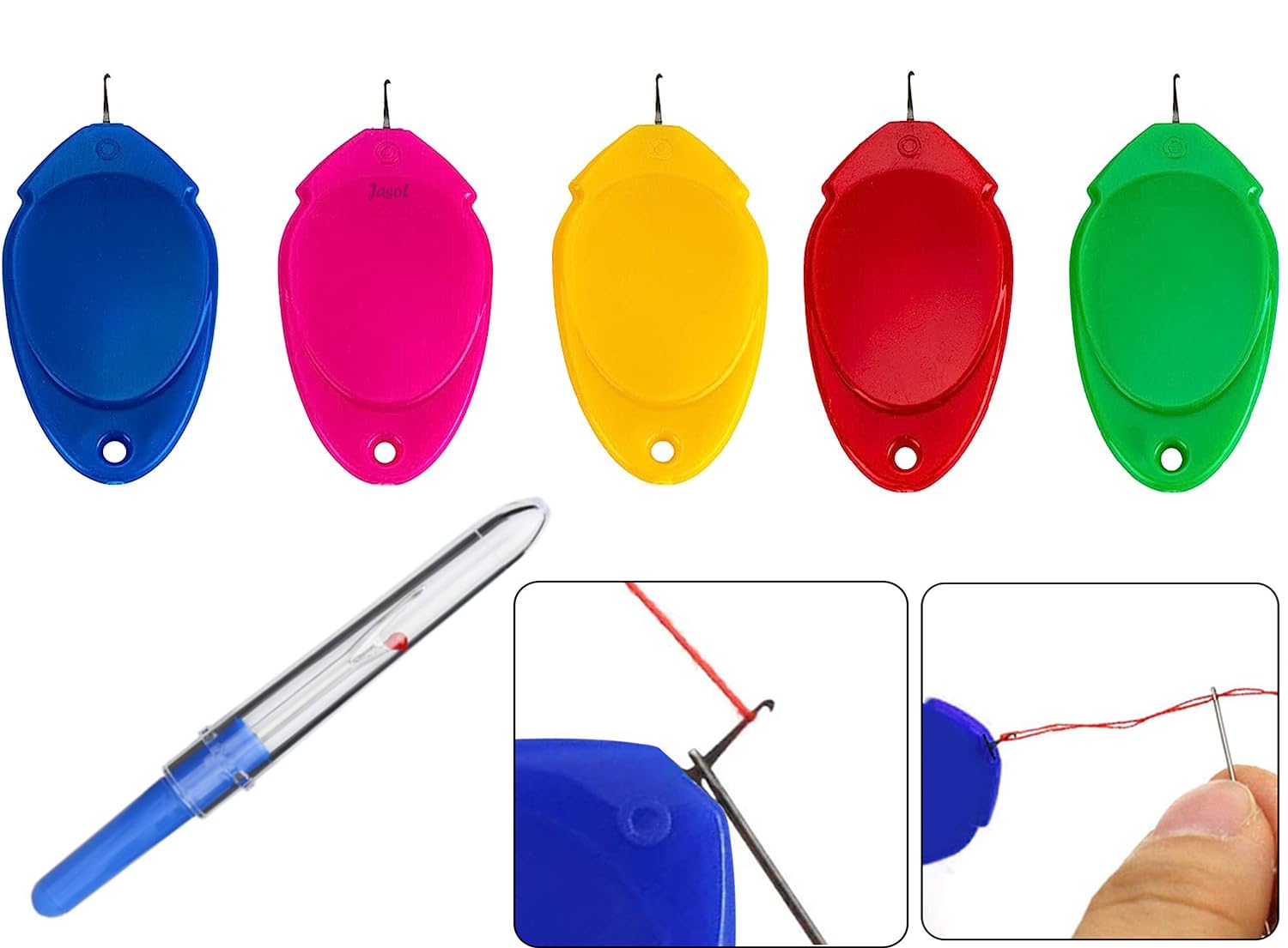 Needle Threaders (6 Pieces), Fits All Needle Sizes, Simple Wire Loop ...