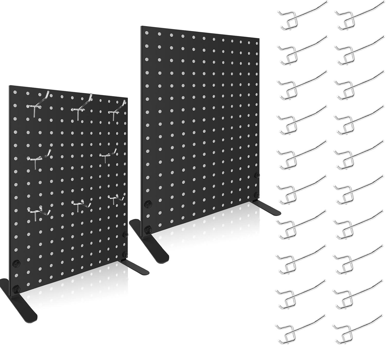 Amazon.com: 2PCS Pegboard Display Stand With 20 Peg Hooks for Retail ...