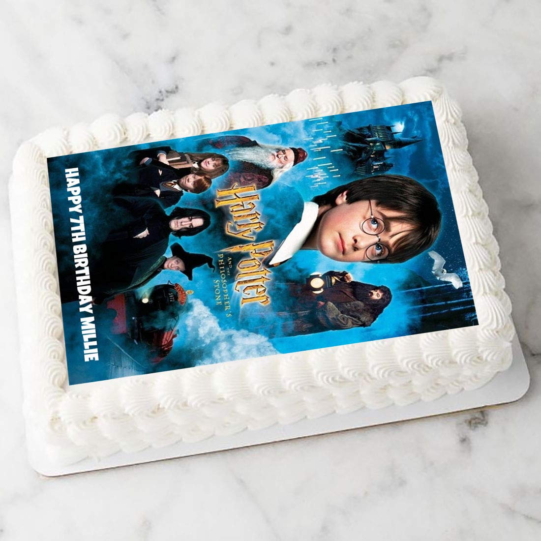 Harry Potter Personalised A4 Cake Topper Edible Icing Sheet Birthday ...