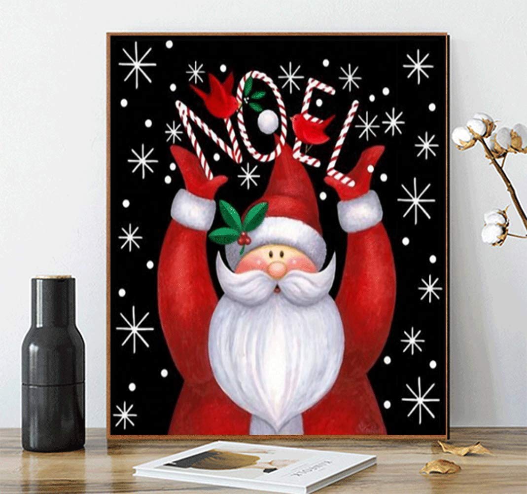 Easy Christmas Paintings Of Santa