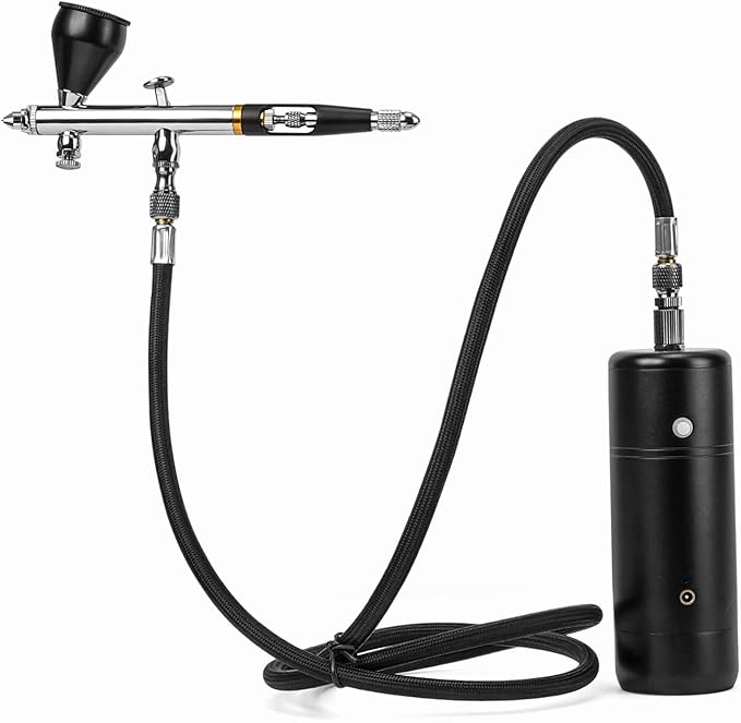 Cordless Airbrush Kit with Compressor 32PSI, Handheld Rechargeable ...
