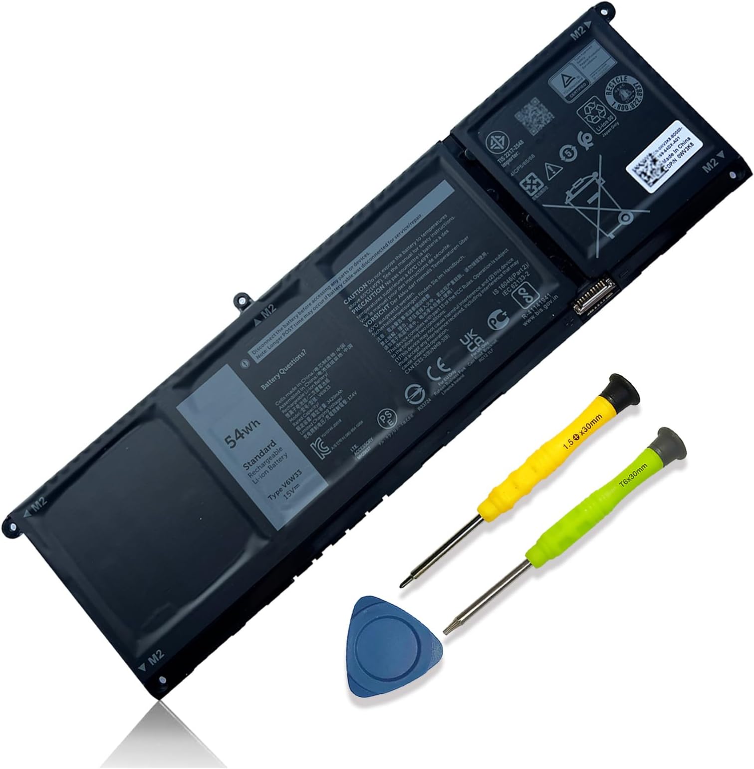 Amazon.com: V6W33 54Wh Laptop Battery Replacement for Dell Inspiron ...