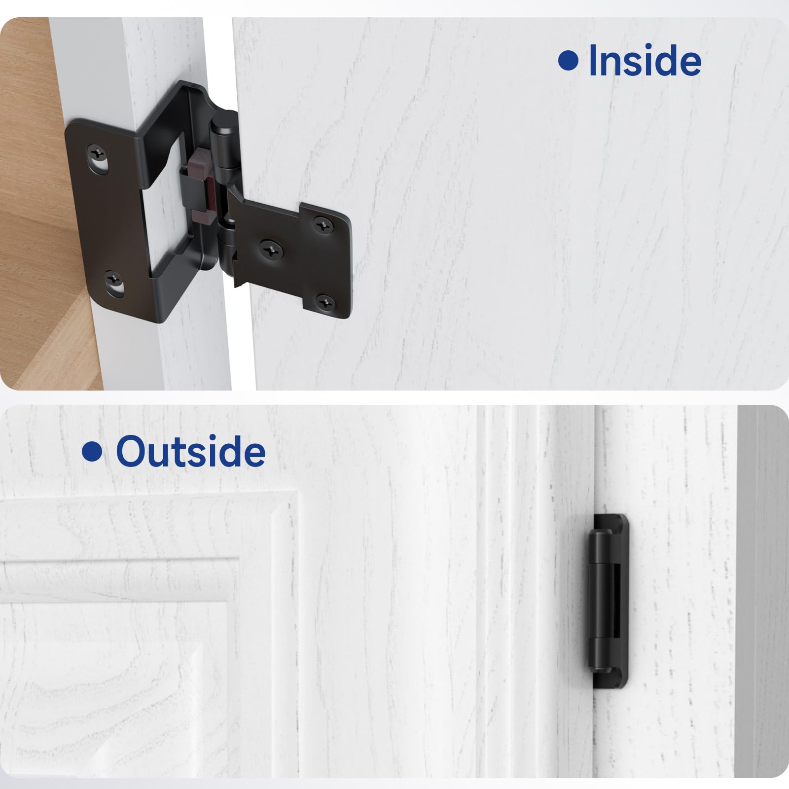 Snapklik.com : HOSOM 10 Pack 1/2 Inch Overlay Semi Partial Wrap Around ...