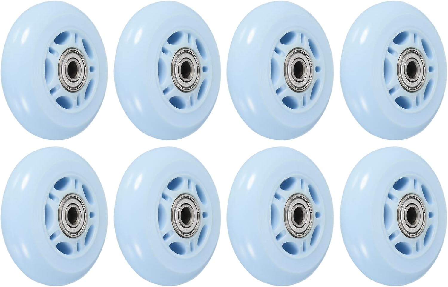 Amazon.com : PATIKIL 70mm OD Inline Skate Wheels with Bearings, 8 Pack ...