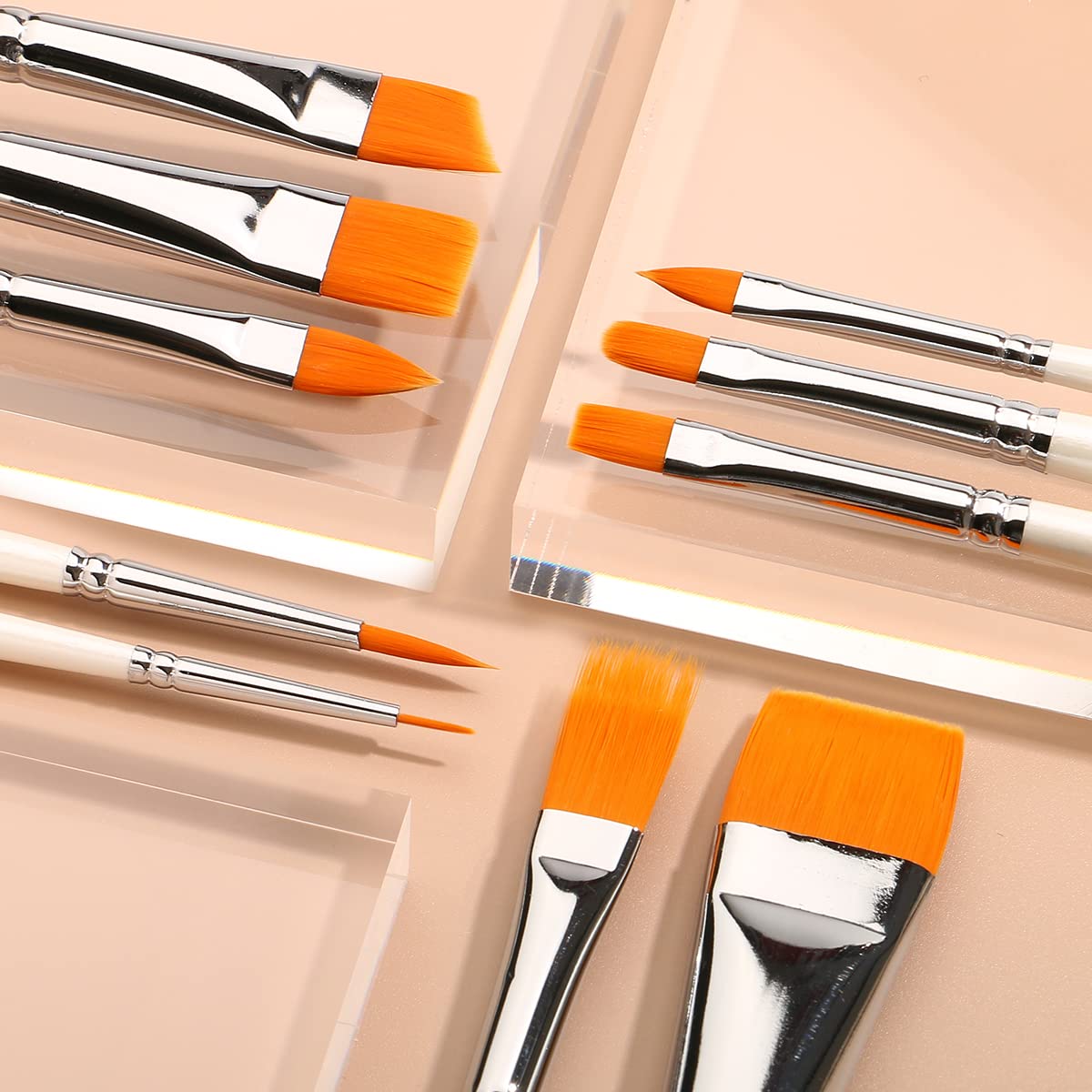 Amazon.com: Depvision Face Paint Brush Set, 10pcs Artist Brushes for ...