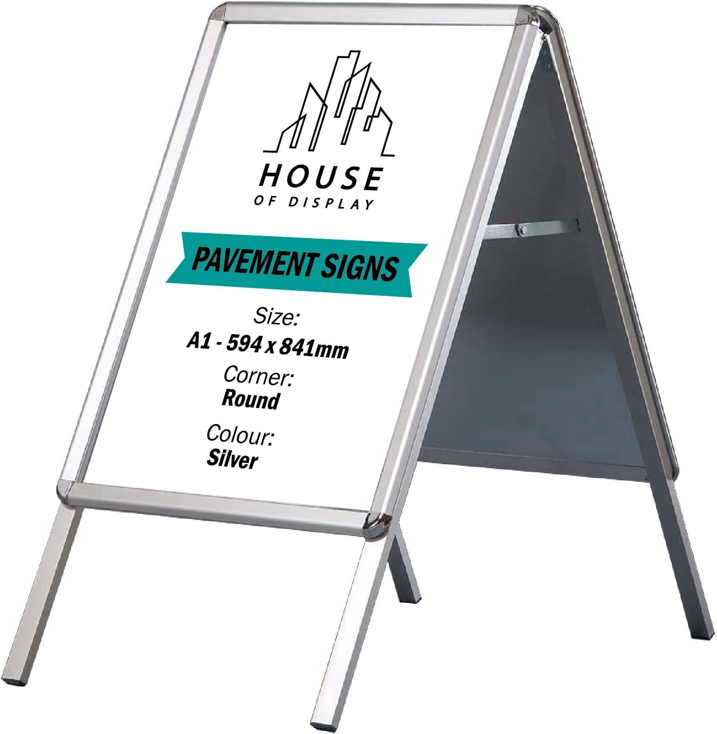 Viz-Pro Silver A1 A board Pavement Display : Amazon.co.uk: Stationery ...