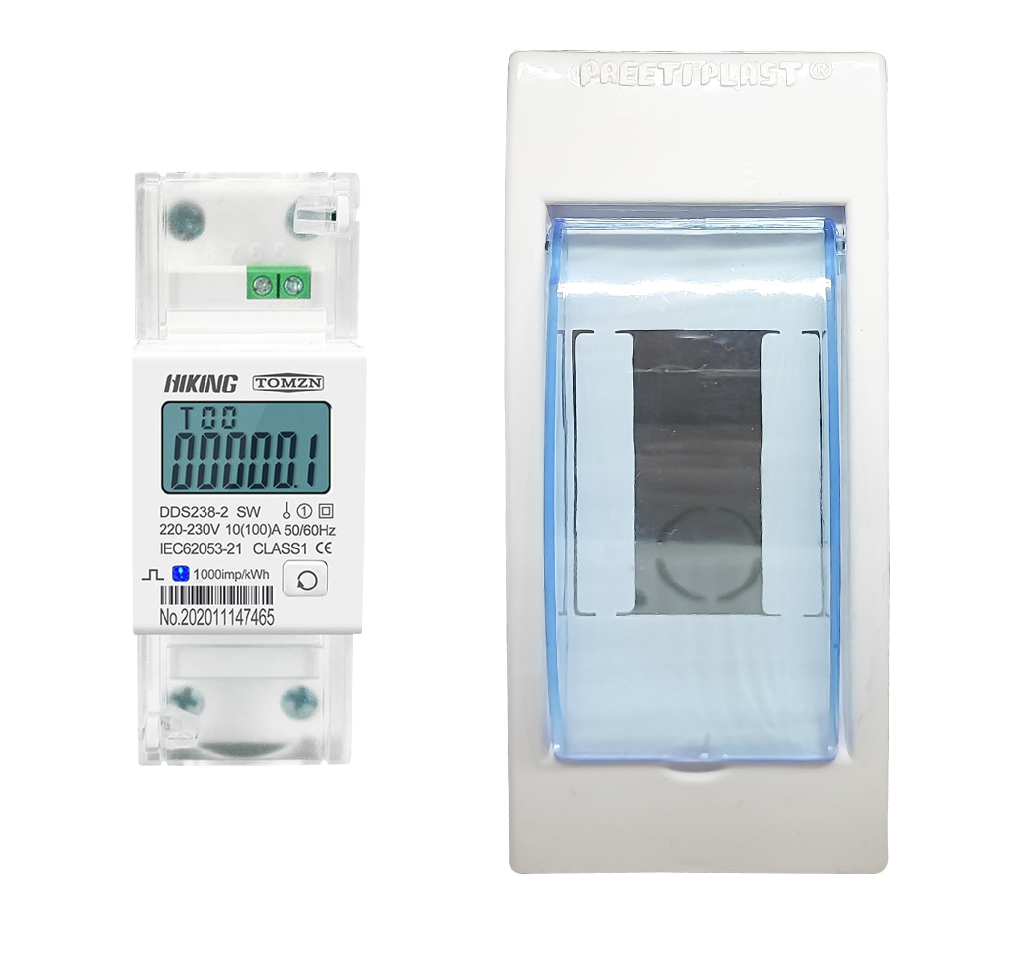 amiciSmart Bi-Directional Energy Meter, 100A Single Phase Sub-Meter ...