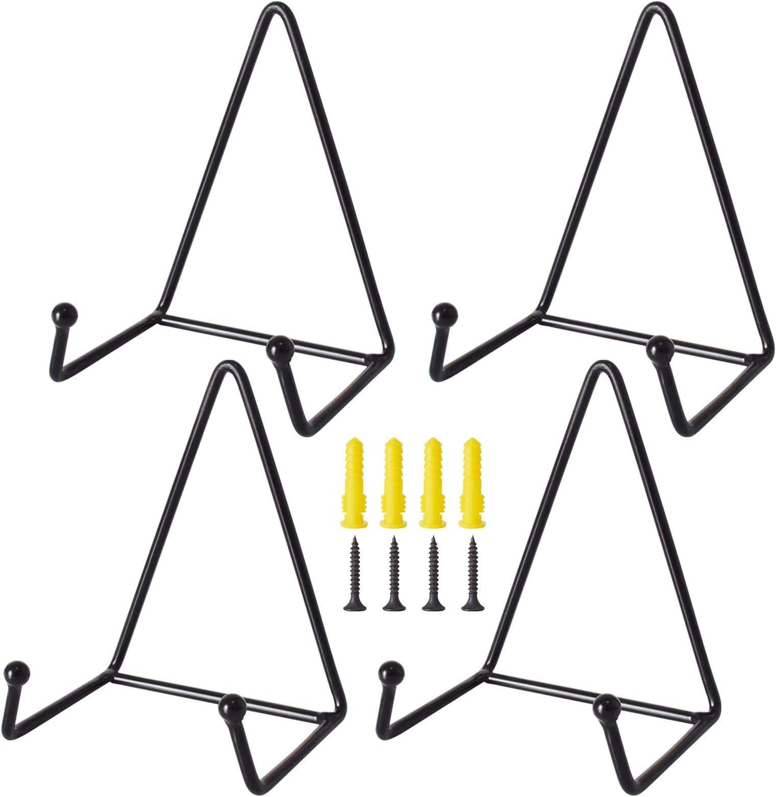 Amazon.com: Blulu 8 Pcs Wall Mount Plate Display Stands Medium Wall ...