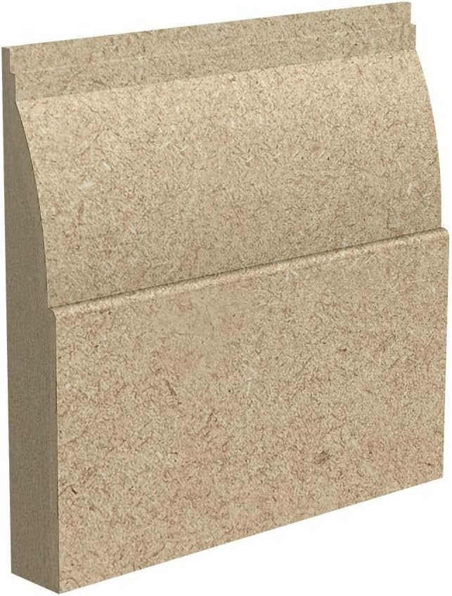 Ovolo Unprimed MDF Skirting Board - Thickness: 25mm : Amazon.co.uk: DIY ...