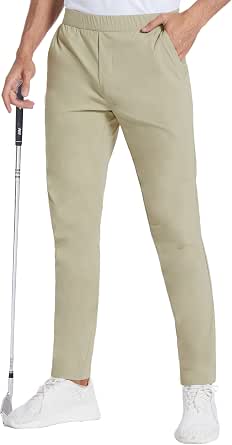 Amazon.com: PULI Golf Pants for Men Workout Stretch Running Joggers ...