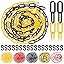 Glarks 21pcs 5M (16 Feet) x 6mm Plastic Chain Barrier with S Hooks ...