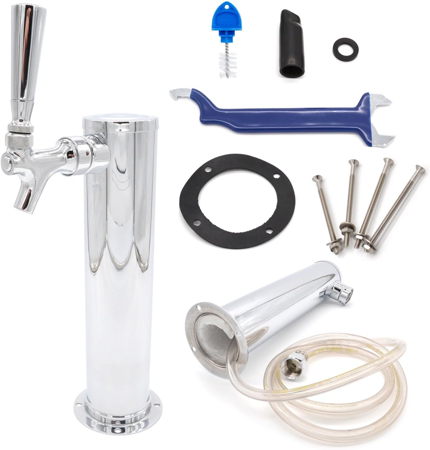 Amazon.com: Draft Beer Tower Single Tap Beer Tower,Stainless Steel Keg ...