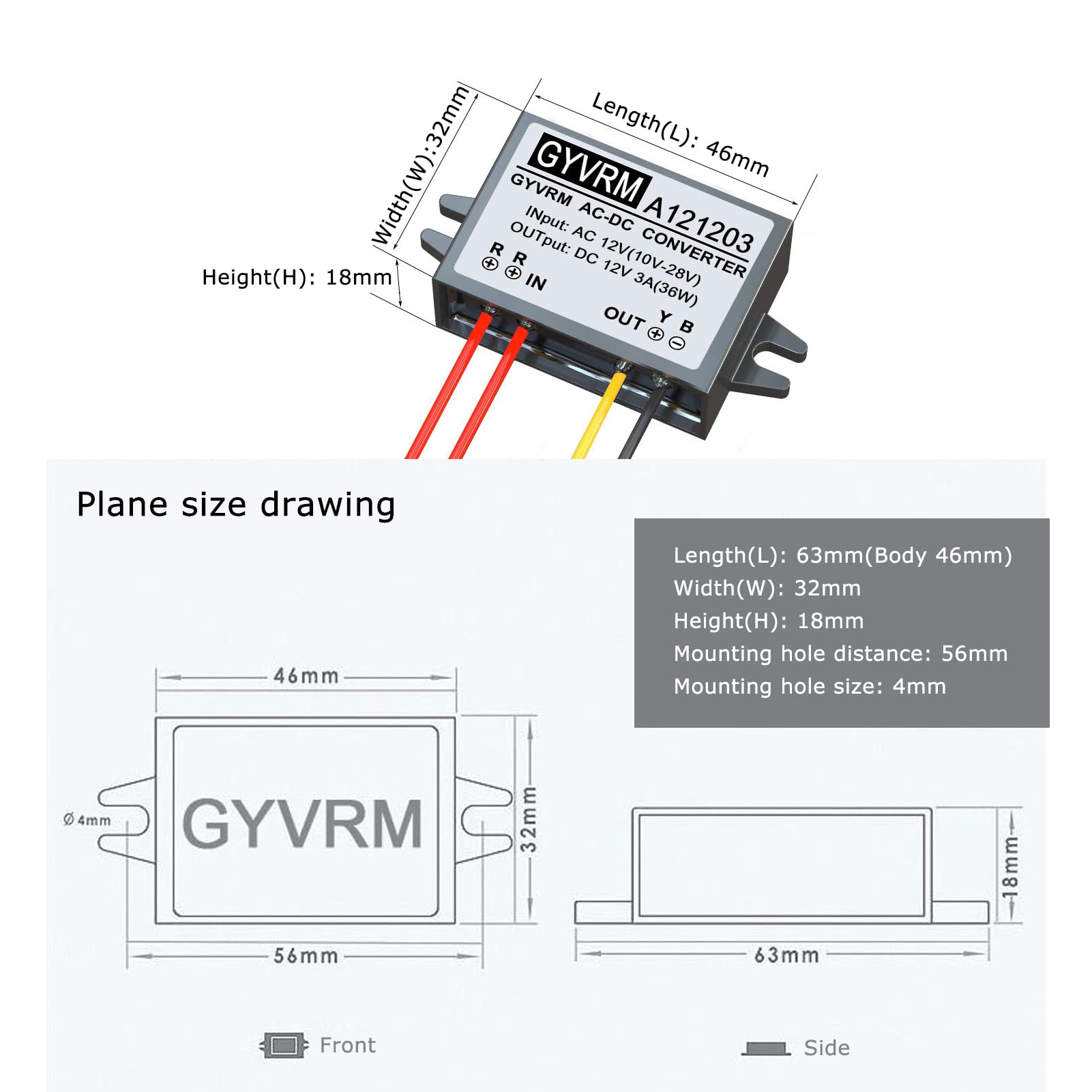 Snapklik.com : Step Down Converter Power Converter Waterproof Step Down ...