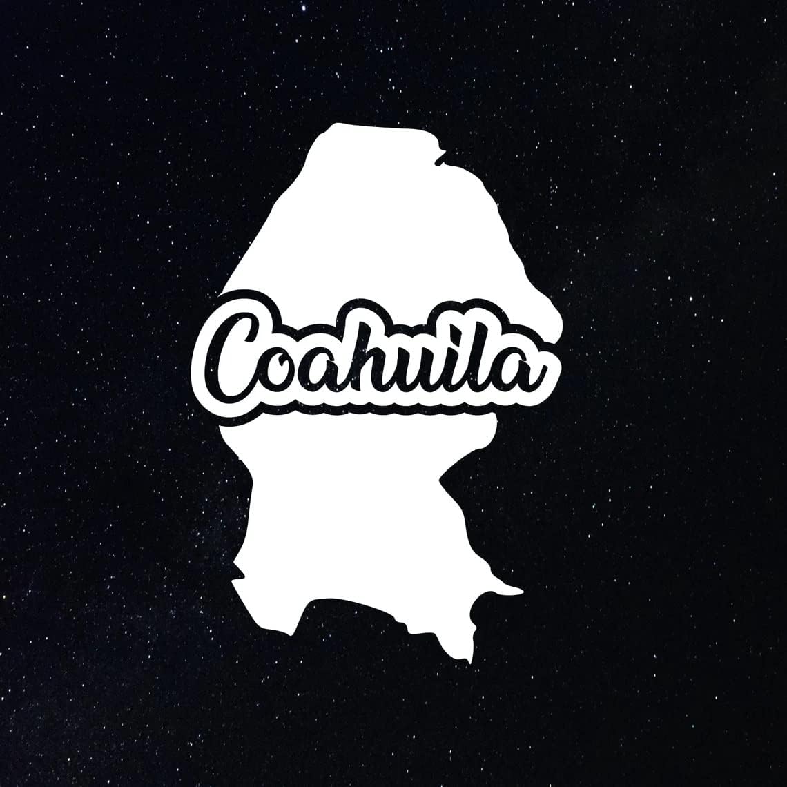 Amazon.com: Edward Mexico Sticker State Coahuila COAH Map Decal Mexico ...
