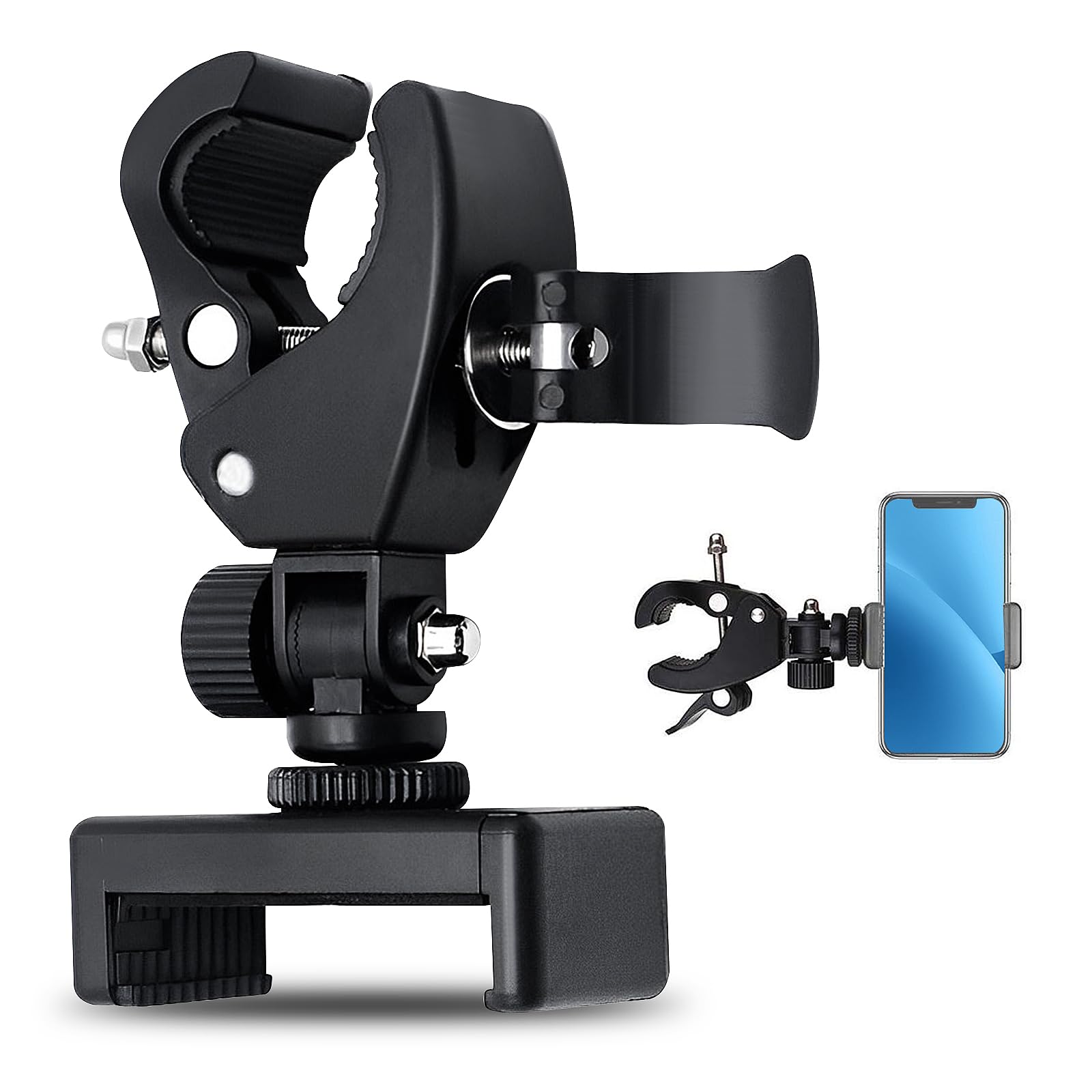 Mic Stand Phone Holder, Flexible Microphone Arm Mount Clamp With 360 ...