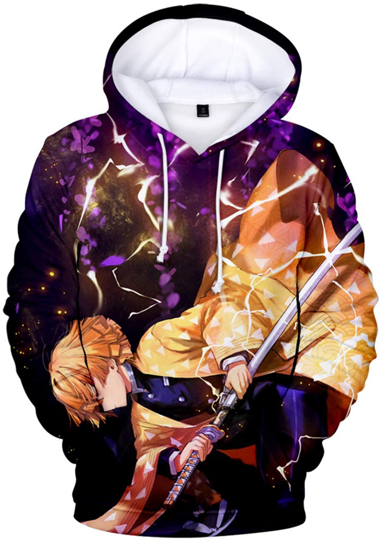 Buy Demon Slayer Manga Hoodie Anime Nezuko Cosplay Hoodie Tanjiro ...