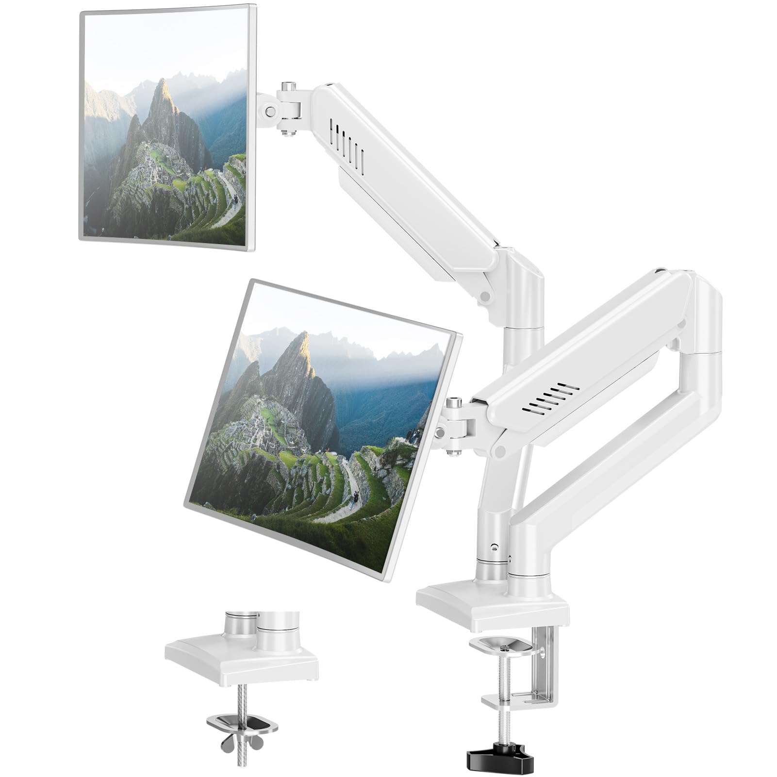 Amazon.com: Dual Monitor Desk Mount - Adjustable Monitor Arm for 2 ...