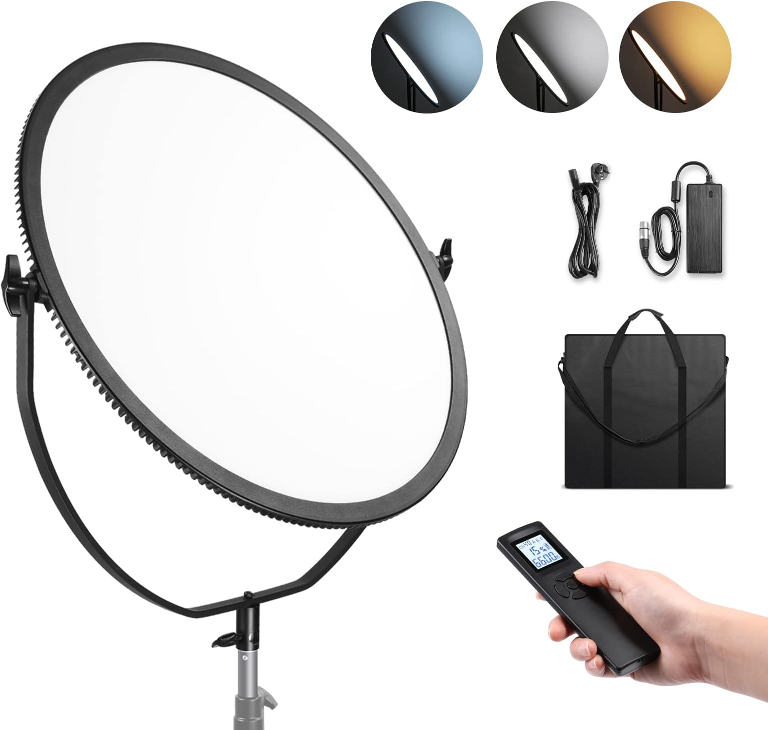Amazon.com : Falcon Eyes SO-28TD Kit 28W LED Dimmable High CRI95 3000 ...
