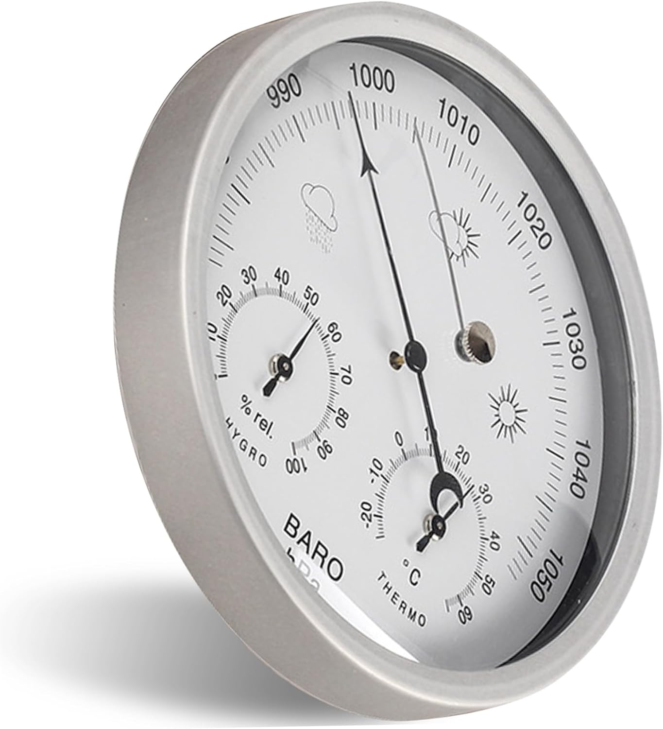 Barometer 3 in 1 5.2inch Barometric Pressure Gauge Mechanical Weather ...