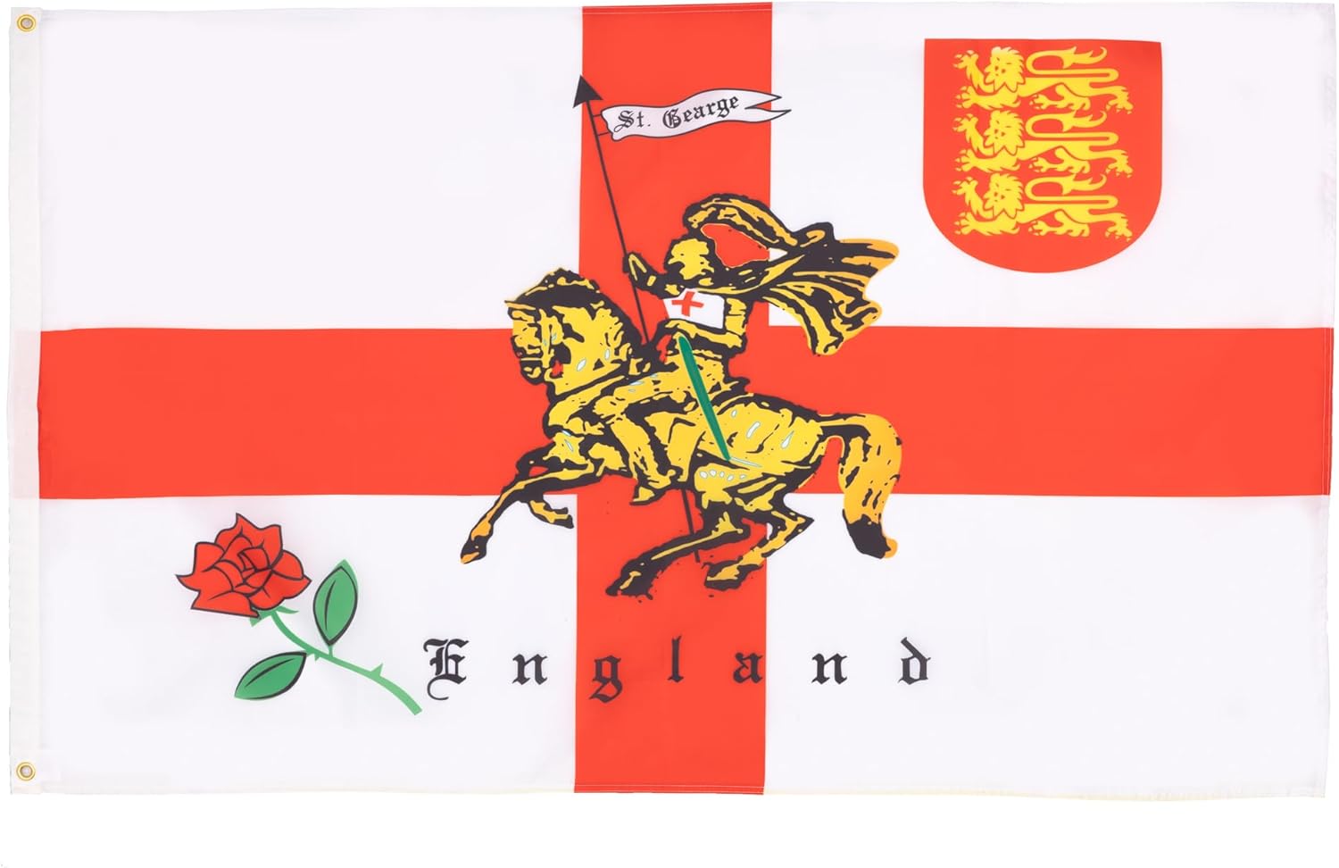 Amazon.com : AZ FLAG - England Saint George Charger Flag - 3x5 Ft ...