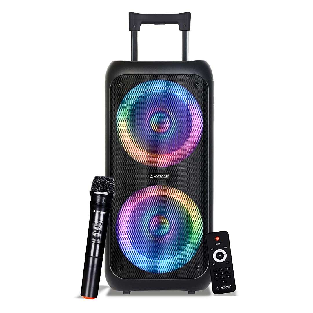 LAPCARE Lapsonic LPS-333 50 watts Trolley Karaoke Bluetooth Party ...