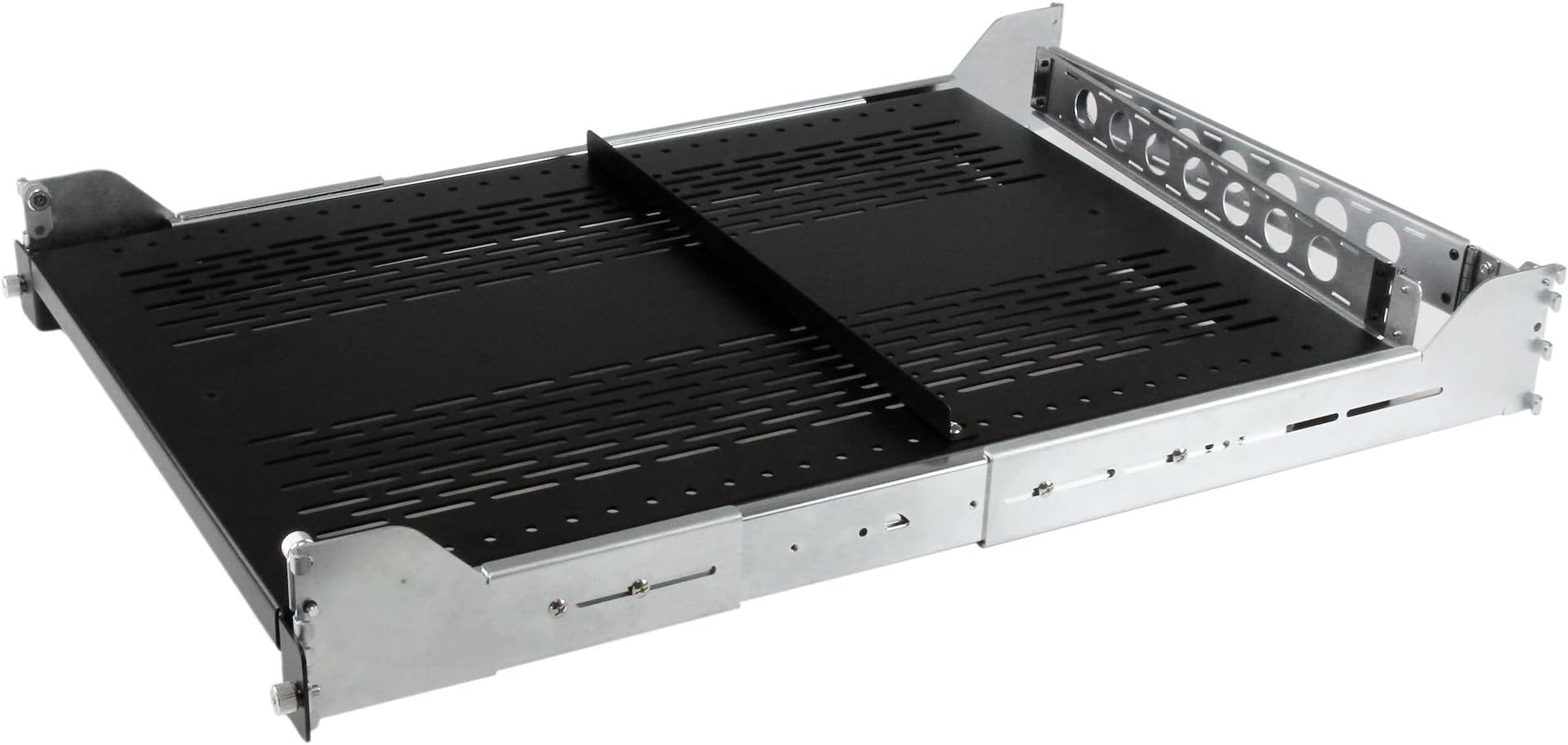 Amazon.com: StarTech.com 2U Vented Sliding Server Rack Shelf w/ Cable ...