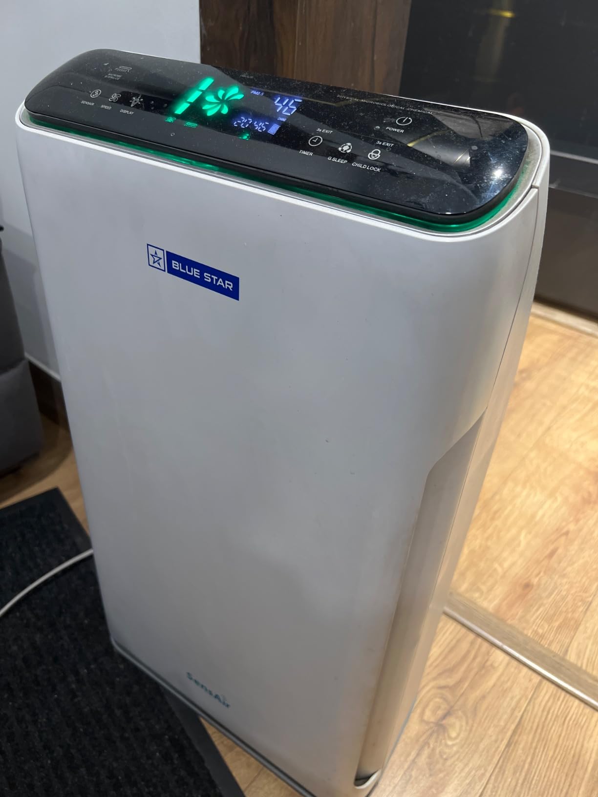 Blue Star Air Purifier BS-AP490LAN with UV Based Microbe Sterilize ...