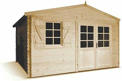 TIMBELA M337 ABRI de Jardin en Bois Exterieur - Chalet en Pin/épicéa ...