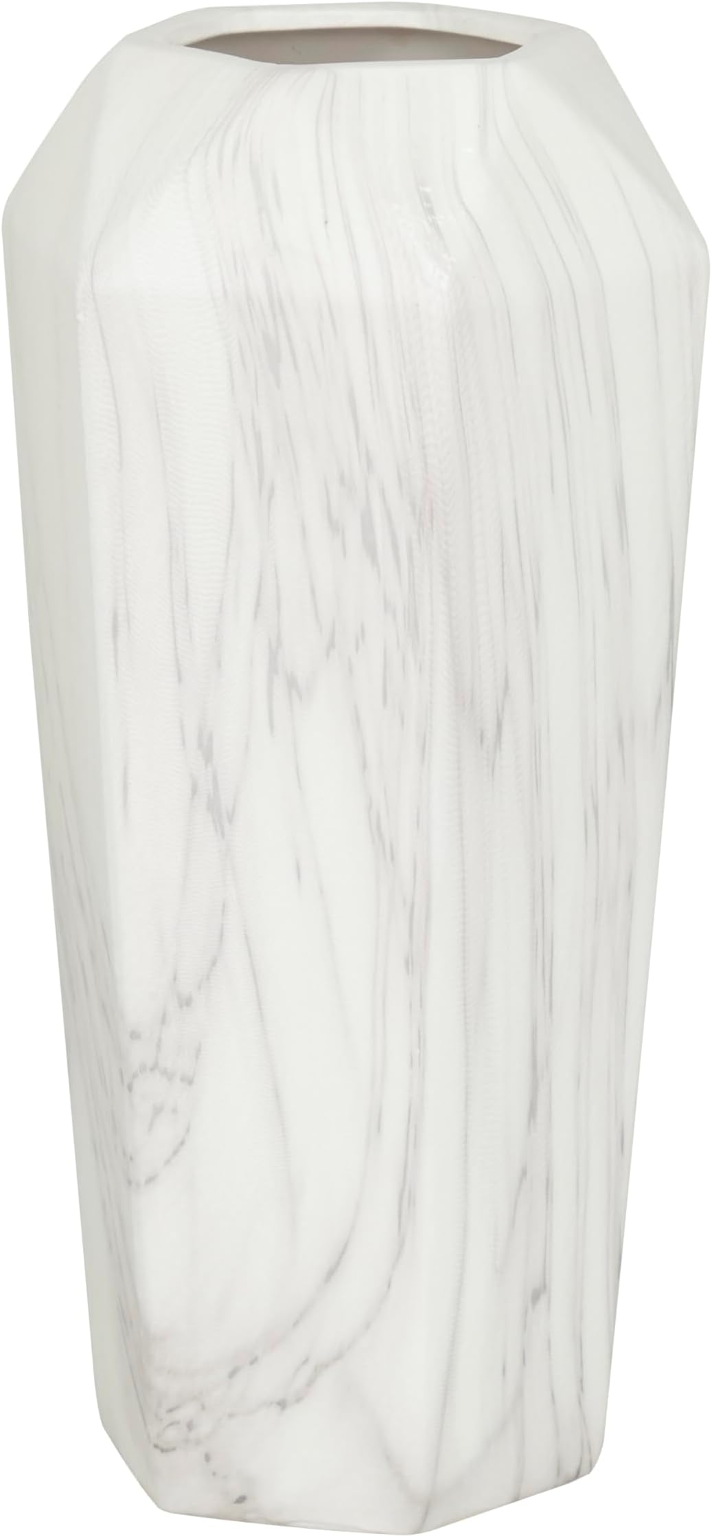 Amazon.com: Radicaln Marble Flower Vase 10"x4" White Handmade ...